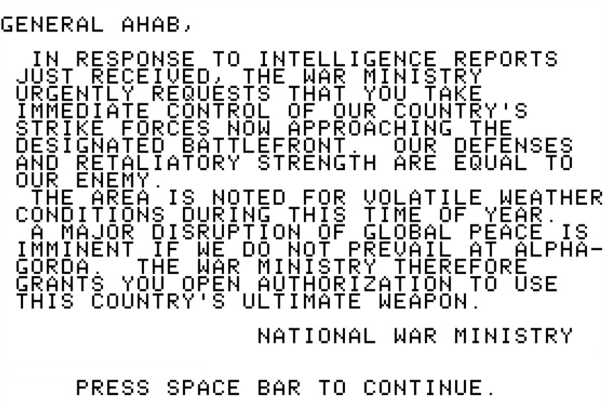 Game #77 : Max-Command (1982) – The Wargaming Scribe