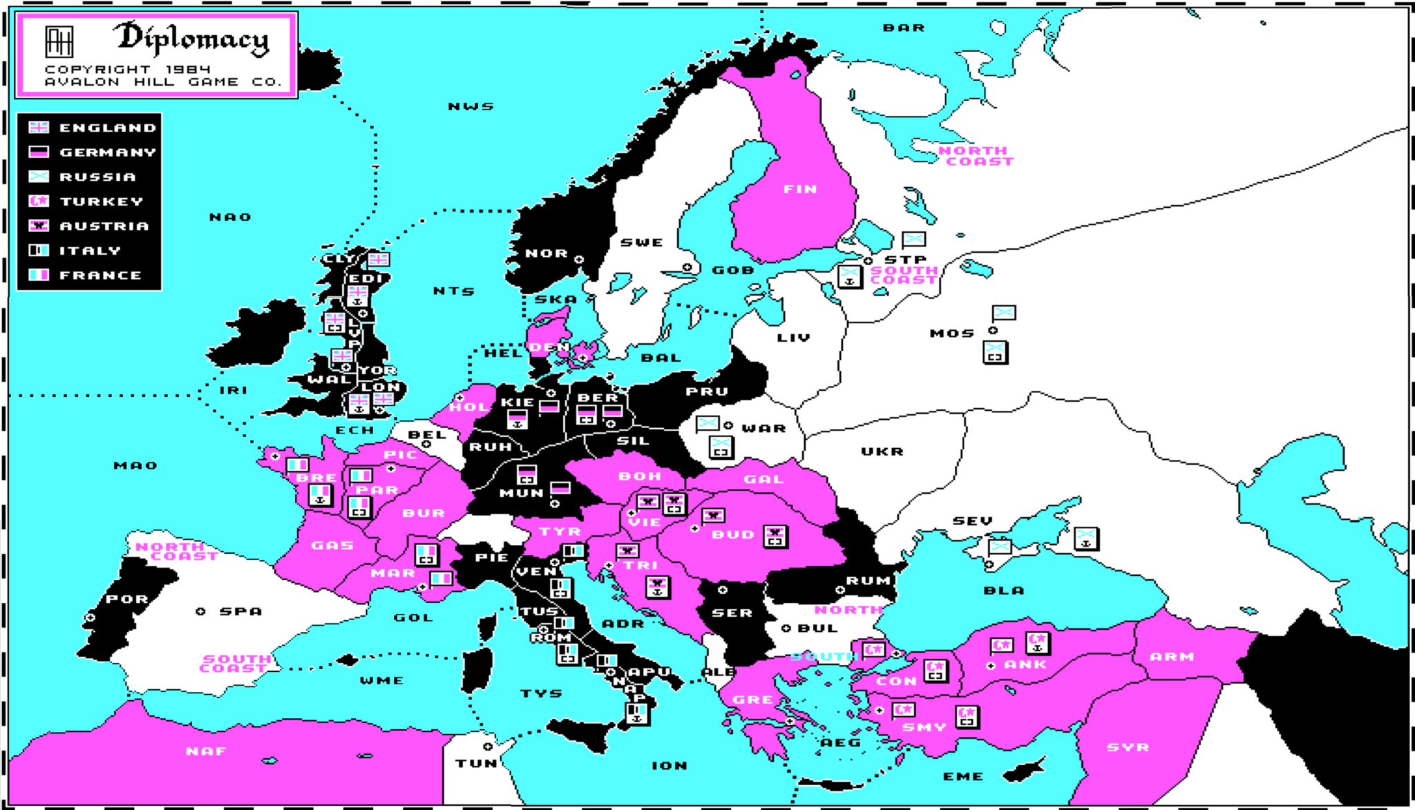 Game #132: Computer Diplomacy [TRS-80/IBM PC] (1984) – The Wargaming Scribe